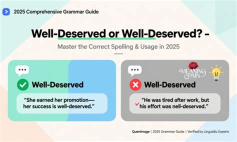Well Deserved Or Well Deserved Complete Grammar Guide With Examples 2025