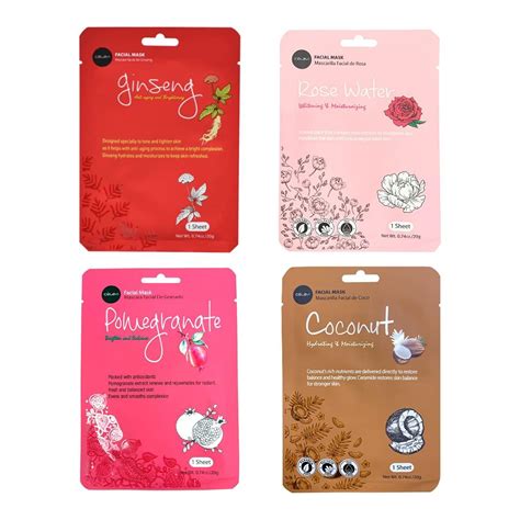 Celavi Essence Facial Sheet Face Mask Variety Set 17 Pack Korean