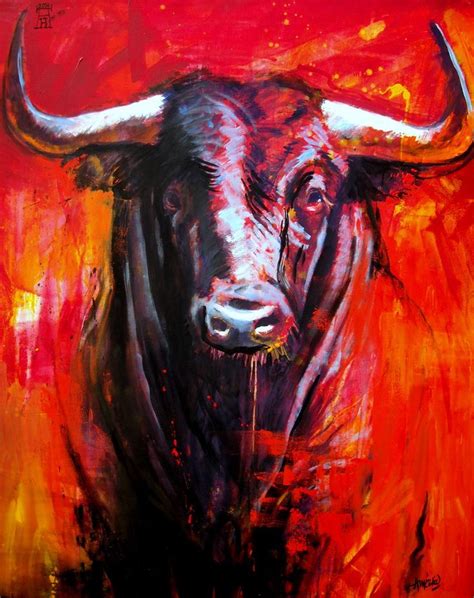 Toros Pintados Arte Taurino Arte De Mascotas