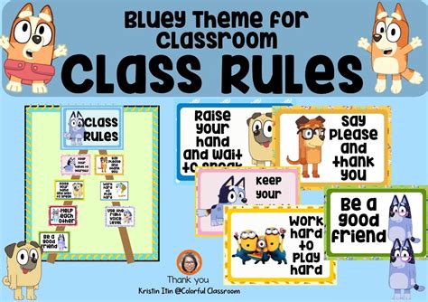 Bluey Them Classroom Rules Classroom Rules Preschool Classroom