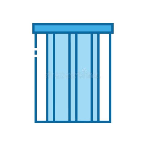 Essential Vertical Blind Icon For Rooms Stock Illustration