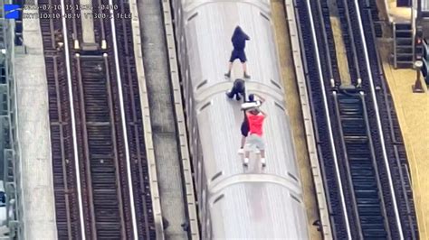 Four Apprehended After Drone Video Shows Them Subway Surfing In New