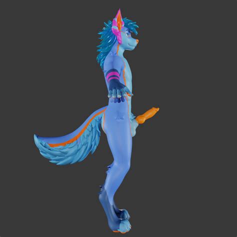 Rule 34 Animal Genitalia Animal Penis Anthro Ass Balls Big Tail Blue