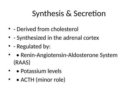 Mineralocorticoid Hormone And Function Of Aldosteronepresentationpptx
