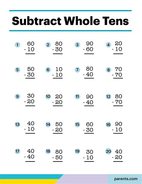 8 Subtraction Worksheets For First Through Third Graders Worksheets