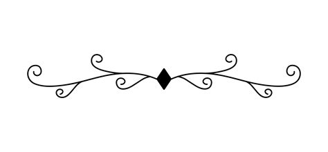 Decorative Divider Border Line Vector Outline Element For Text Decor
