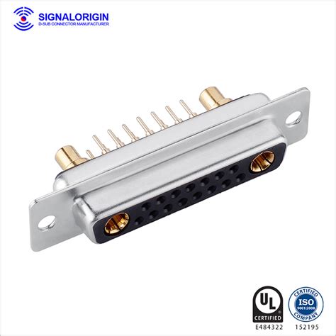 17w2 D Sub Mix Contact Connector Socket Straight Type