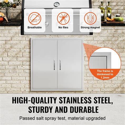 Vevor Bbq Access Door 31w X 31h Inch Double Outdoor Kitchen Door