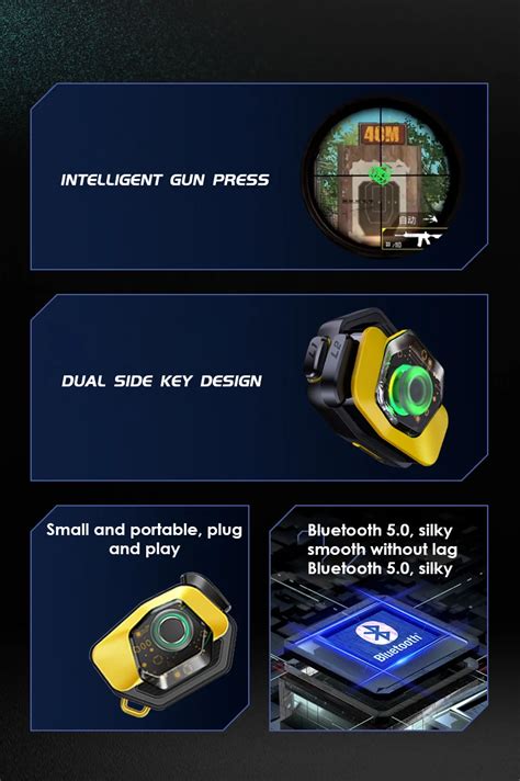 One Key Game Controller Double Side Key Design Anti Slip Chicken Eating Artifact 360 Degree