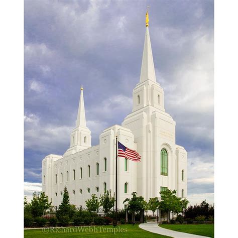 I Love Brigham City Temple By Richard Webb