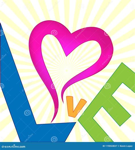 Love Abstract Text Background Vector Stock Vector Illustration Of