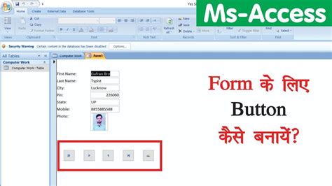 How To Use Button In Ms Access How To Create Buttons In Microsoft
