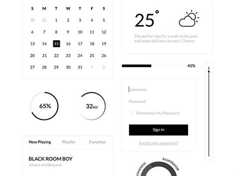 Superminimal UI Kit Free Resource Freebie Supply