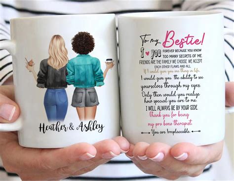 Custom Best Friend Mugs For Women Mothers Day T For