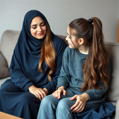 Mother Daughter Bond A Moment Of Intimacy