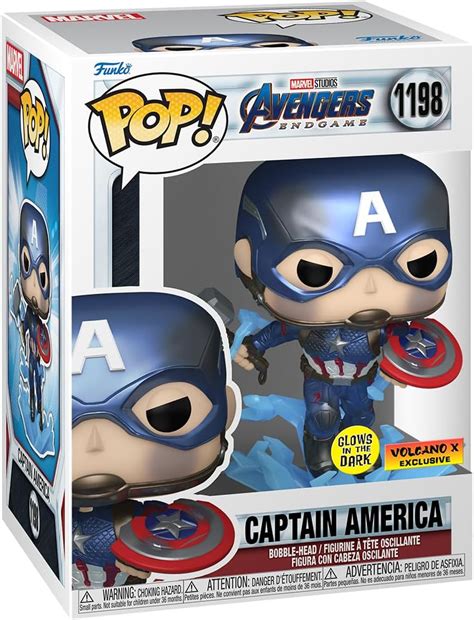 Funko 68656 Pop Marvel Avengers Endgame Captain America Metallic
