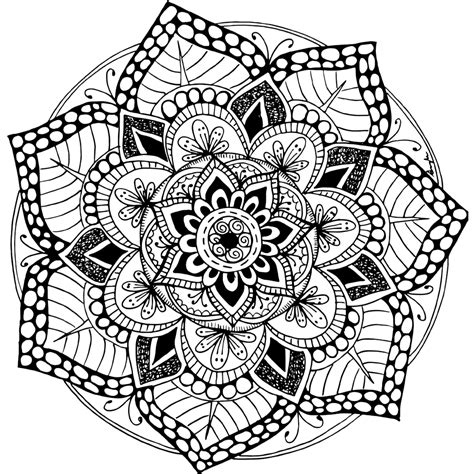 A Free Printable Mandala Coloring Page 100 More Available On
