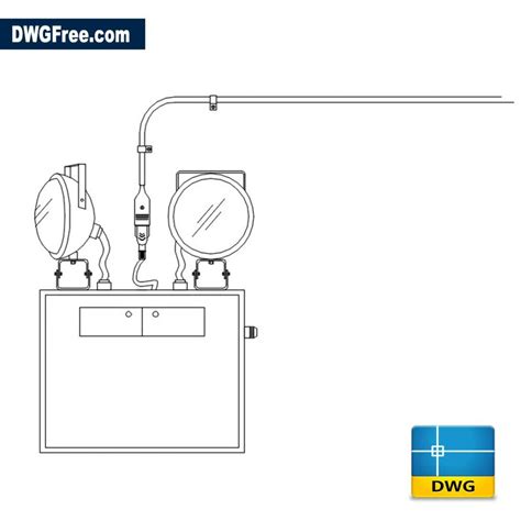 Emergency Lighting Elevation Dwg Free [ Drawing 2020 ] In Autocad