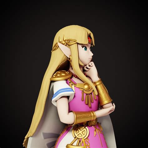 Princess Zelda Super Smash Bros Ultimate 3d Model 3d Printable Cgtrader