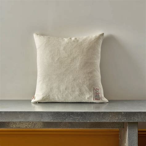 Coussin épais En Lin Chambray Pierre Lit Merci Paris