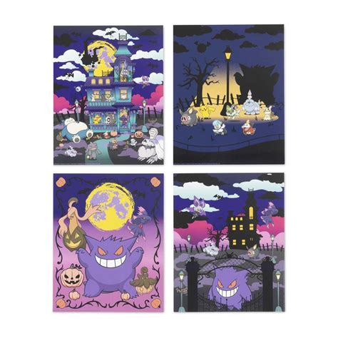 Pokémon Posters 4 Pack Pokémon Center Official Site