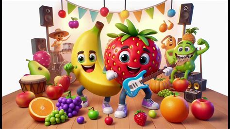 Fruit Dance Party Learn Fruits With Fun Music And Dancing 3d Characters