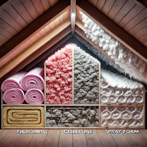 Types Of Attic Insulation Comparison Of Fiberglass Cellulose And Spray Foam Home Inspector