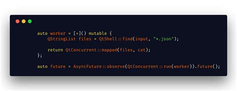 Asyncfuture Cookbook 1 — Calling Qtconcurrentmapped Within The Run