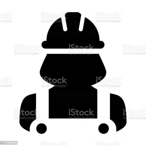 공장 노동자 아이콘 벡터 여성 건설 서비스 사람 프로필 아바타와 함께 하드 모자 헬멧 및 자 켓 문자 모양 그림 건설 산업에 대한 스톡 벡터 아트 및 기타 이미지 Istock