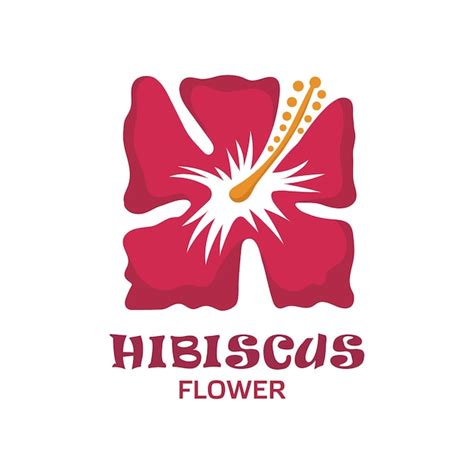 Premium Vector Hibiscus Flower Square Shape
