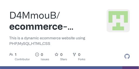 Github D Mmoub Ecommerce Website This Is A Dynamic Ecommerce Website Using Php Mysql Html Css