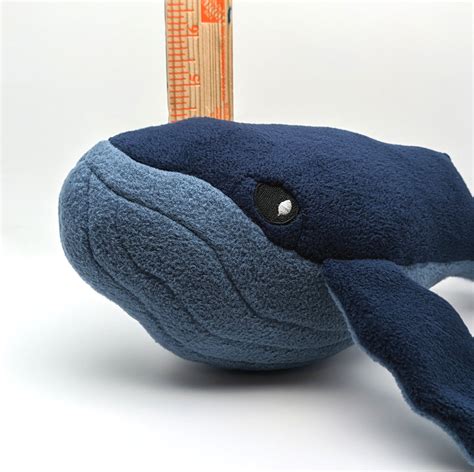 Humpback Whale Plushie Blue Whale Stuffie Plush Fleece Stuffed Etsy