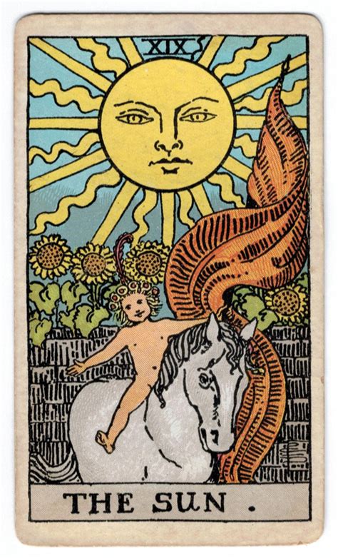 Atu 19 The Sun The Sun Tarot Card Tarot Cards Art Rider Waite