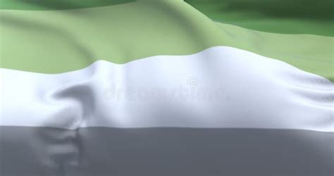 Aromantic Pride Flag Waving Stock Illustration Illustration Of