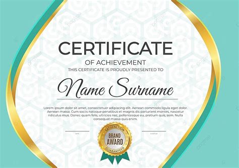 Certificate Voucher Security Winner Blue Template Download On Pngtree