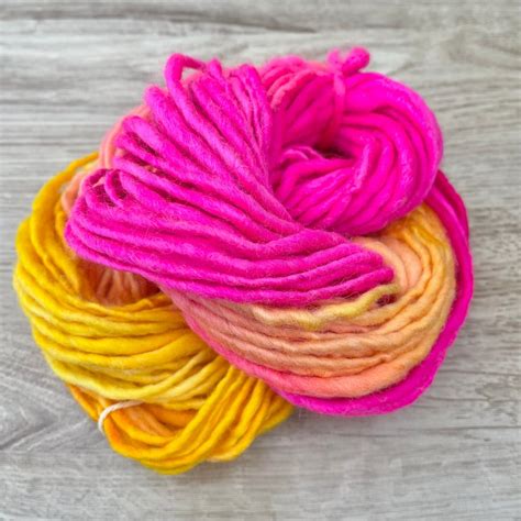 Handspun Corriedale Yarn Single Ply Thick And T Folksy