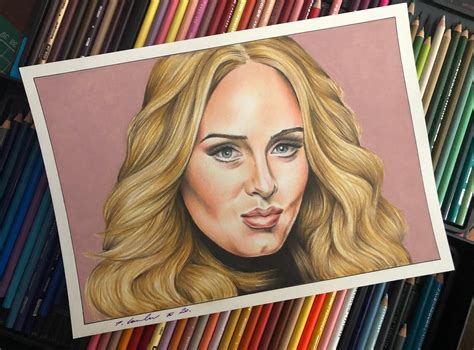 Adele Dibujo A Lápiz Original Fan Art A4 Etsy México