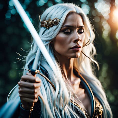 Beautiful Magical White Haired Woman Blind Eyes By Old Hous On Deviantart