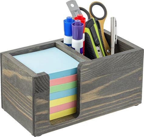 Myt Rustic Vintage Gray Solid Wood Sticky Note And