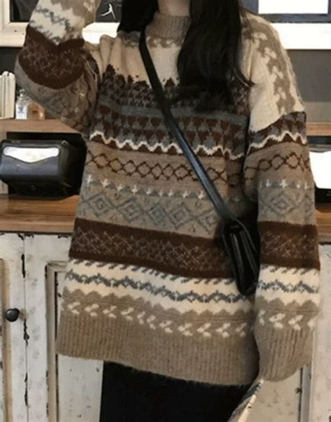 Lazy Style Pattern Sweater The Other Aesthetic