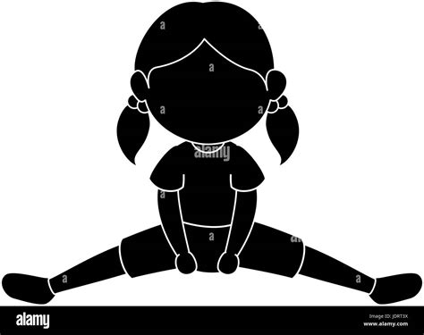 Girl Doing Aerobics Icon Vector Illustration Graphic Design Stock Vector Image And Art Alamy