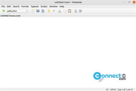 texworks tex document editor