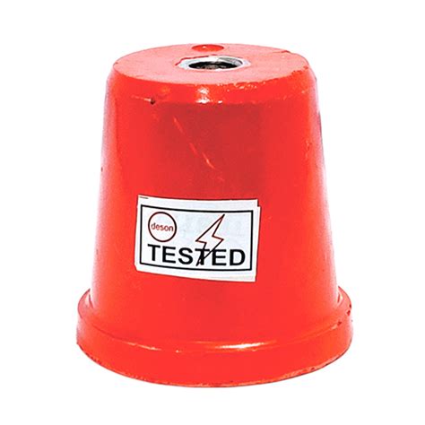 Post Insulators Porcelain Polymer Medium Size Glossy Red Threaded Connection High Voltage