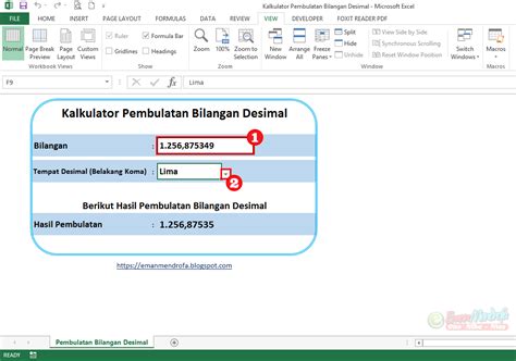 Cara Membulatkan Bilangan Desimal Ke Persepuluhan Perseratusan Dan