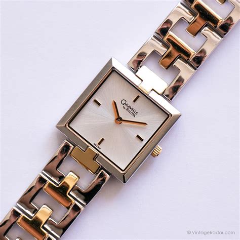 Vintage 2006 Rectangular Caravelle By Bulova A6 Watch Vintage Radar