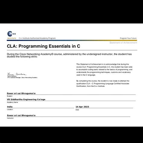 Eswar Sri Sai Bhrugumalla On Linkedin C Essentials