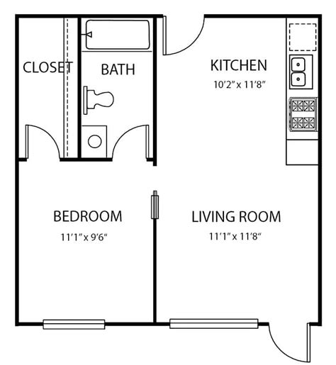 One Bedroom Apartment Floor Plans Floor Plans Inspire Atlanta