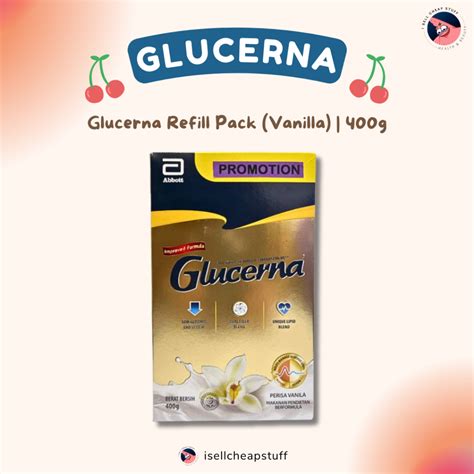 Exp 022026 Glucerna Refill Pack Vanilla 400g Shopee Malaysia