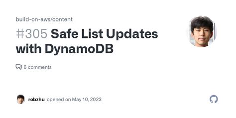 safe list updates with dynamodb · issue 305 · build on aws content