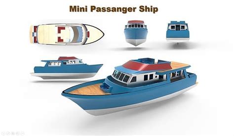 Mini Passanger Ship D 3d Model Cgtrader
